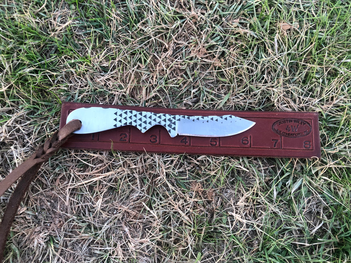 Special 6” rasp knife with pancake sheath – Wiley Knives